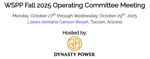 WSPP Fall 2025 Operating Committee Meeting | Dynasty Power Inc.